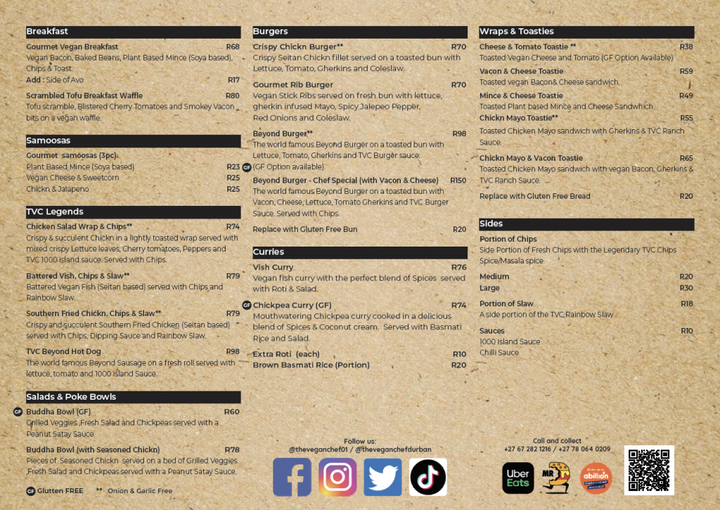 Durban – Umhlanga - The Vegan Chef