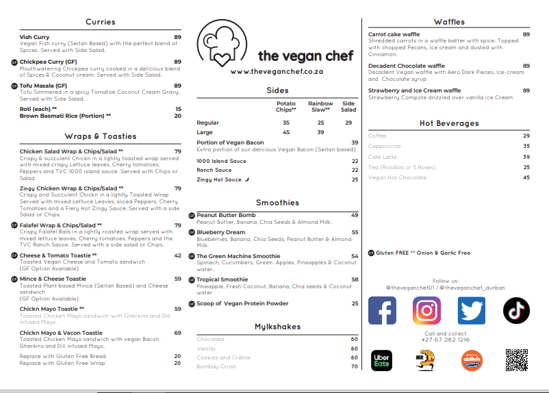 Durban – Umhlanga - The Vegan Chef